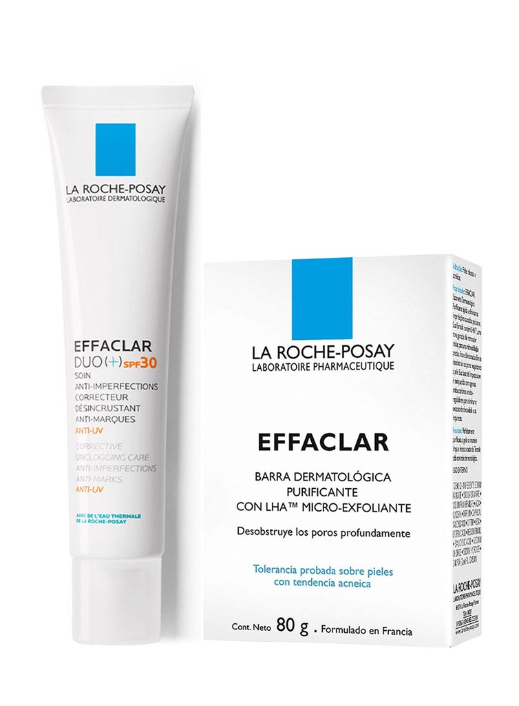 PACK Effaclar Duo SPF30 + GRATIS Effaclar Barra Limpiadora | Dermashop