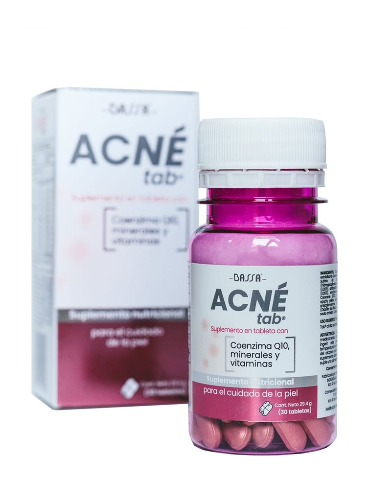 Acnetab Suplemento Nutricional para el Acne de 30 Tabletas | Dermashop