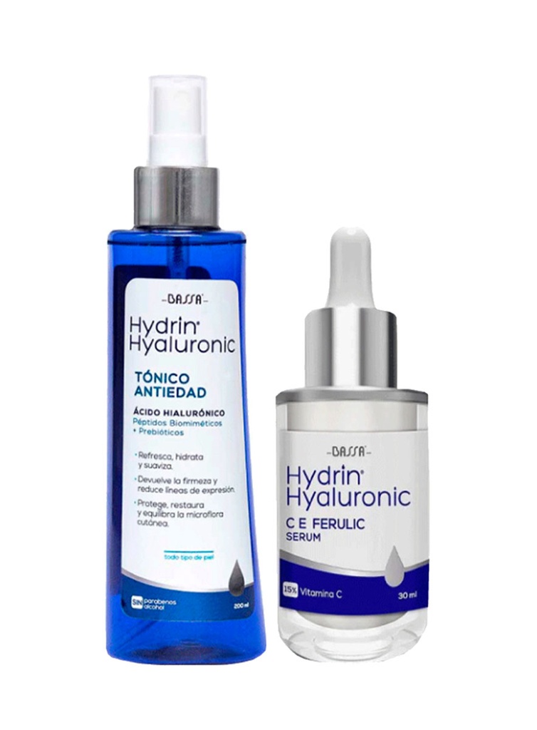 Pack Hydrin Hyaluronic C E Ferulic Serum + Tónico Antiedad GRATIS ...
