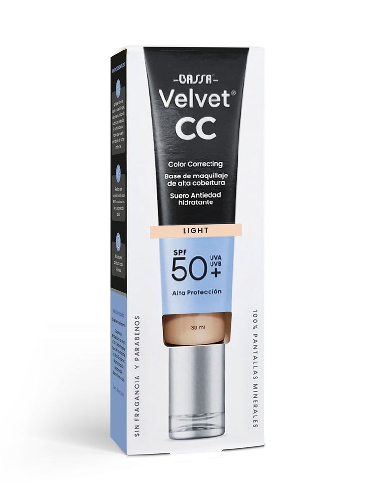 Velvet CC Cream SPF50+ Tono Light de 30 ml | Dermashop